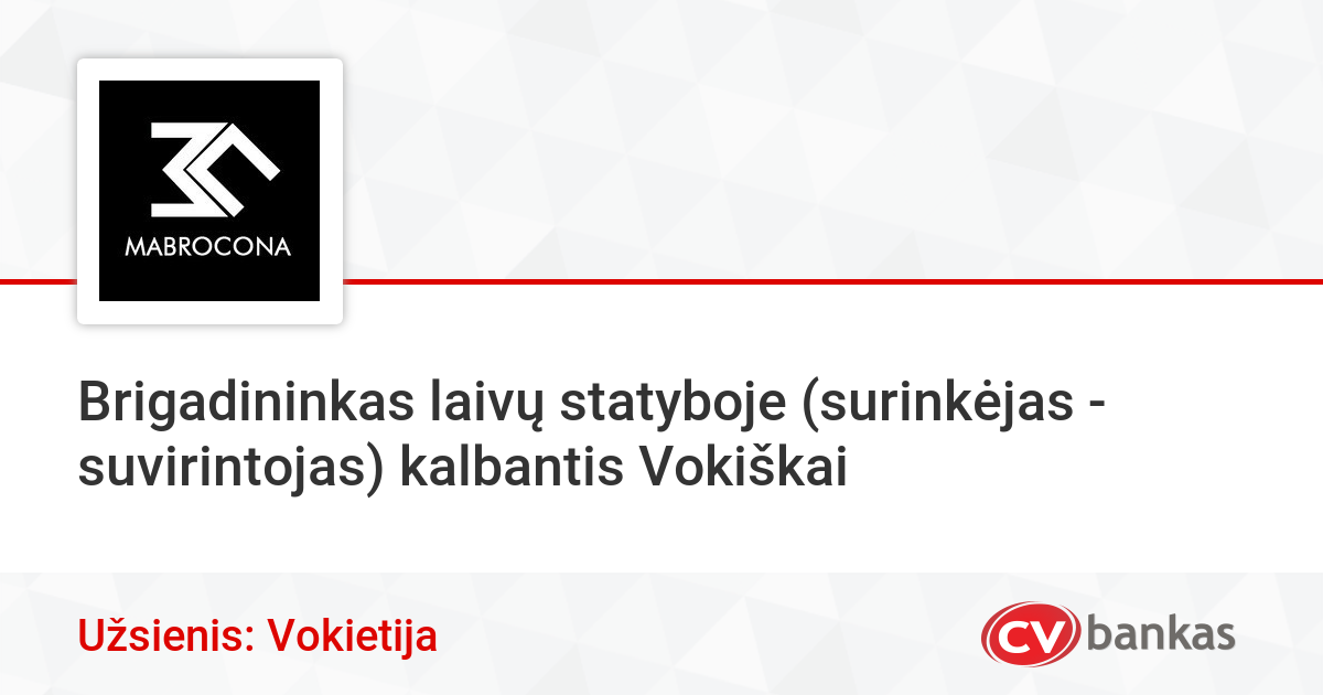 Brigadininkas laivų statyboje (surinkėjas - suvirintojas) kalbantis ...