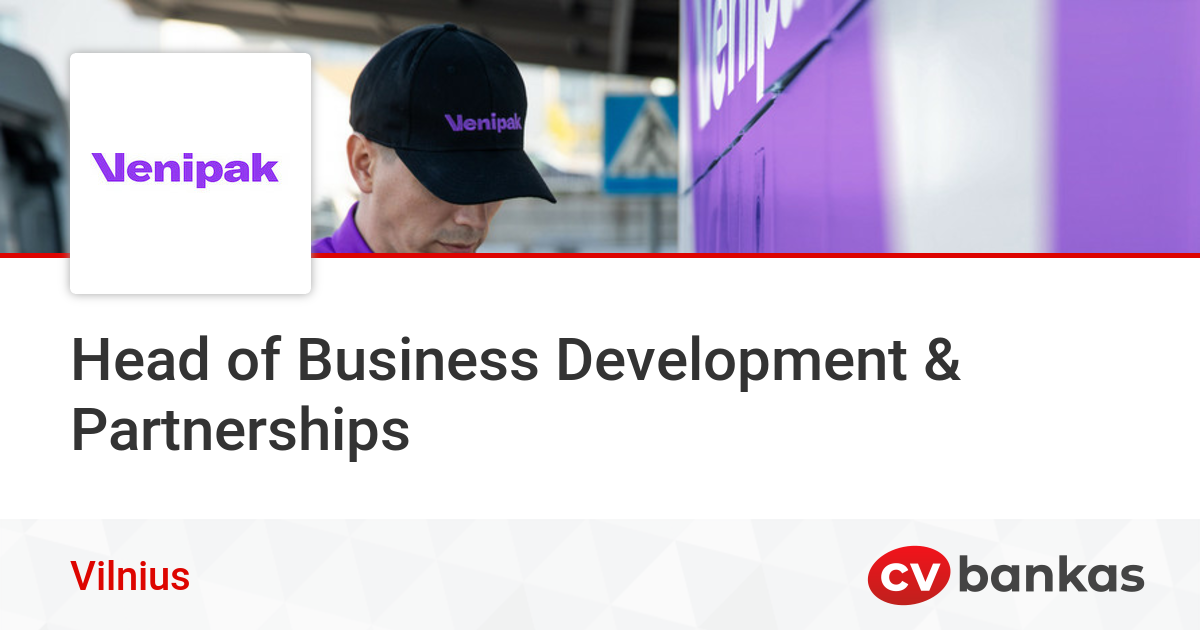 Head of Business Development & Partnerships Vilnius, Venipak įmonių grupė | CVbankas.lt