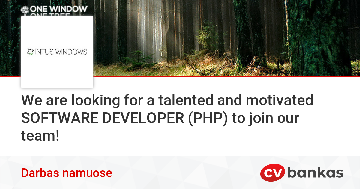 We are looking for a talented and motivated SOFTWARE DEVELOPER (PHP) to join our team! Work from ...