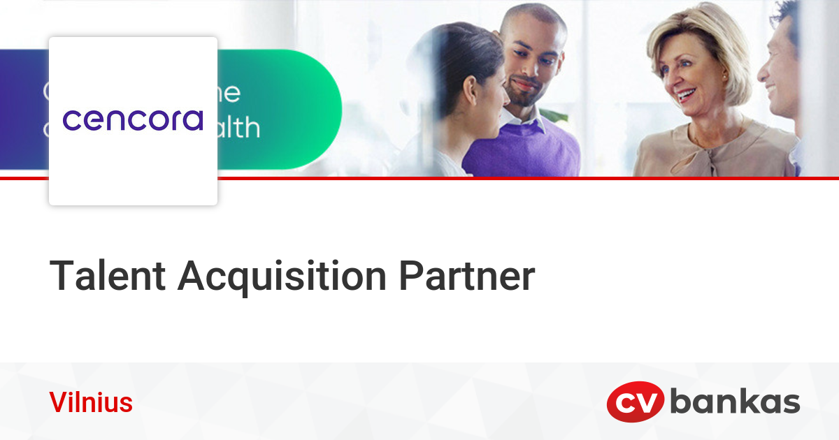 Talent Acquisition Partner Vilnius, „Cencora“ | CVbankas.lt