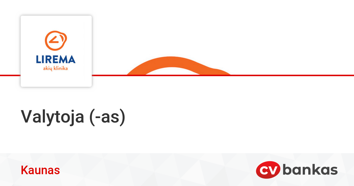 Valytoja (-as) Kaune, Lietuvos ir Vokietijos uždaroji akcinė bendrovė ...