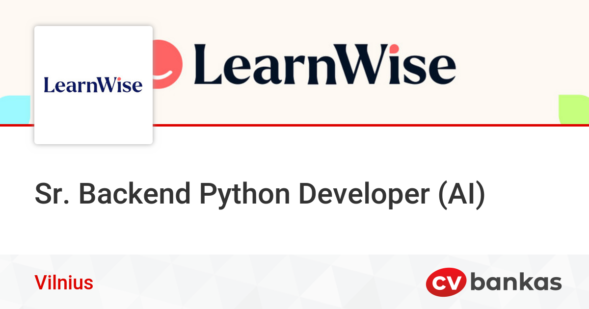 Sr. Backend Python Developer (AI) Vilnius, Indigroup Recruitment | CVbankas.lt