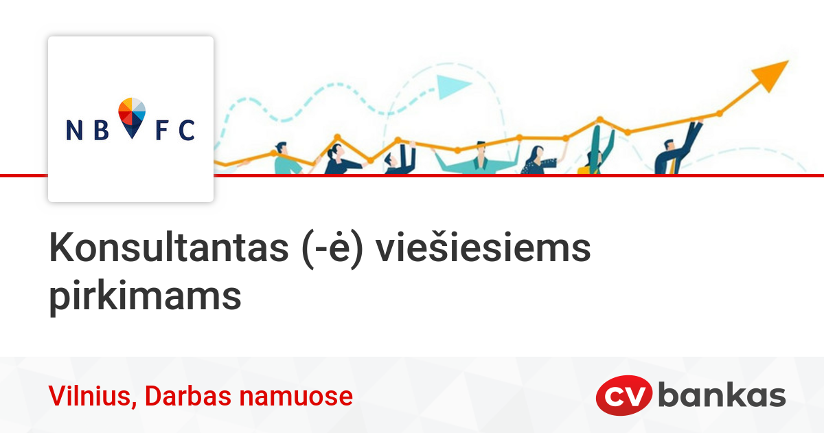 Konsultantas (-ė) viešiesiems pirkimams Vilniuje, Darbas namuose, BĮ ...